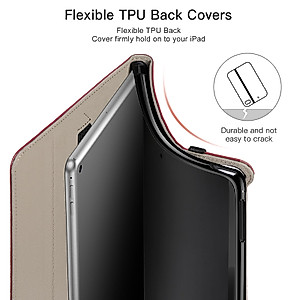 ZtotopCase for iPad Mini 5 2019/Mini 4 3 2 1 Case 7.9 Inch, Premium PU Leather Folio Stand Cover with Auto Wake/Sleep, Front Card Pocket for iPad Mini 5th/4th/3rd/2nd/1st Generation, Brown