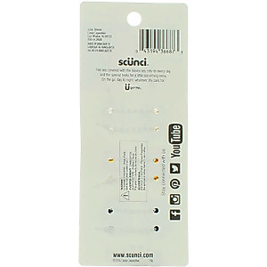 Conair Scunci No-Slip Grip Mini Octo Jaw Clips, 6 Ea