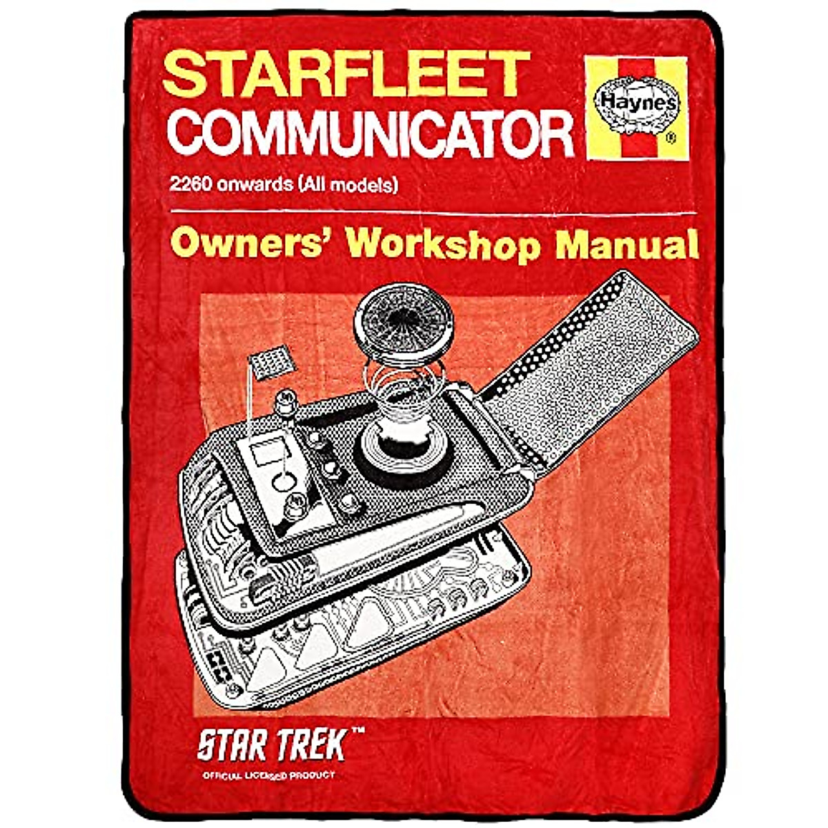 Bioworld Star Trek Fleece Throw: Starfleet Communicator Owner's Manual