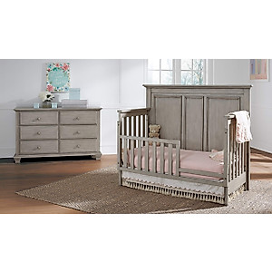 Oxford Baby Kenilworth Crib to Toddler Bed Guard Rail Conversion Kit, Stone Wash, GreenGuard Gold Certified