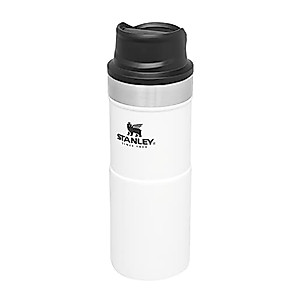 STANLEY Trigger Action Travel Mug 0.35L - Keeps Hot For 5 Hours - BPA-Free - Thermal Mug For Hot Drinks - Leakproof Reusable Coffee Cup - Dishwasher Safe - Polar
