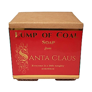 WFG WATERFALL GLEN SOAP COMPANY, LLC, charcoal Lump of Coal soap with cocoa butter, body soap, natural soap, vegan soap