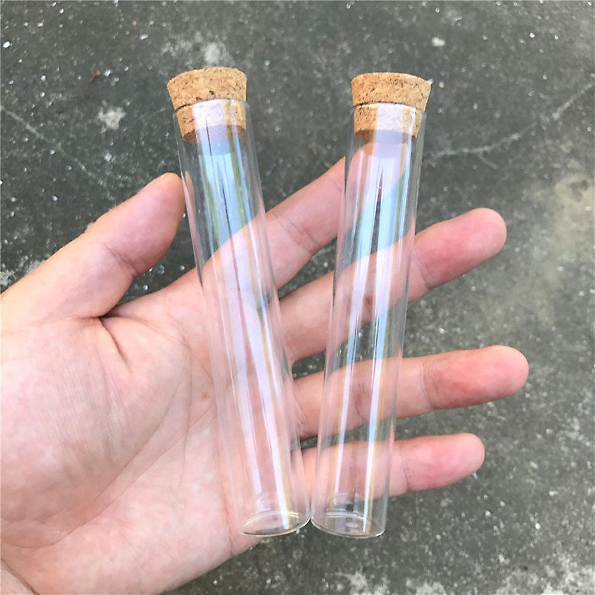 22120mm 30ml Empty Glass Transparent Clear Bottles with Cork Stopper Glass Vials Jars Storage Bottles Test Tube Jars 24pcs (24, 30ml)