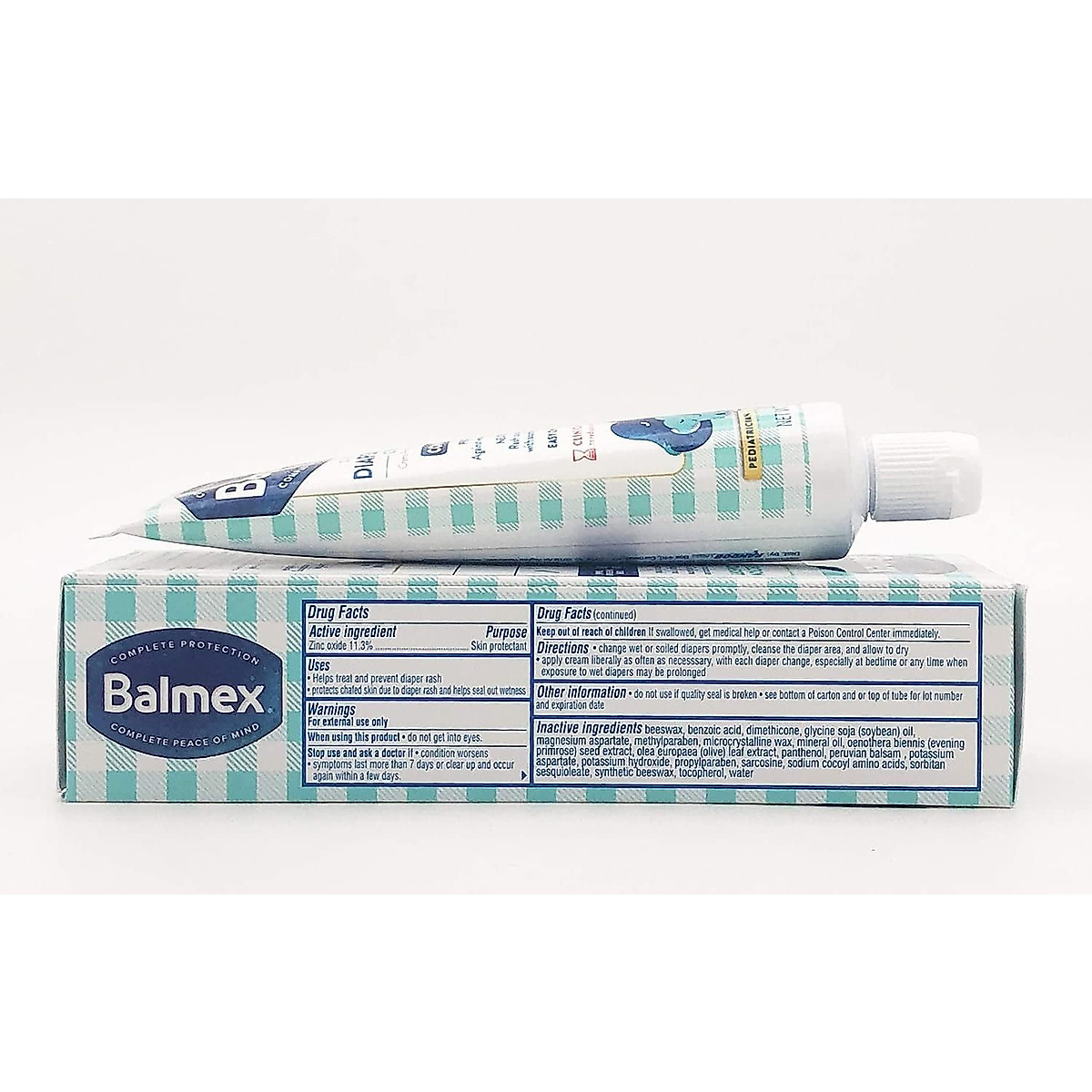 Balmex Zinc Oxide Diaper Rash Cream Advanced Formula - 2 oz, Pack of 3