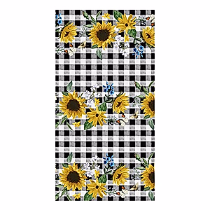 Big buy store Sunflower Floral Butterfly Bee Kitchen Dish Towels, Soft Lightweight Microfiber Absorbent Decorative Hand Towel Black Buffalo Plain Tea Towel Guest Towel for Kitchen Bathroom 18x28in