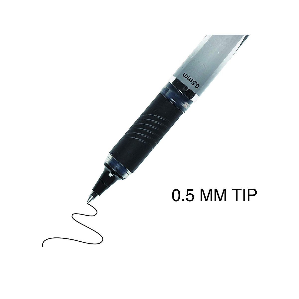 INC R2 PRECISION ROLLERBALL 0.5 MM Tip Ultra Fine Point 12 Count Comfort Grip R-2 Precision Pens with Free Flowing Liquid Ink for Smooth Writing, Premium Black Ink Pens for Home, School or Office