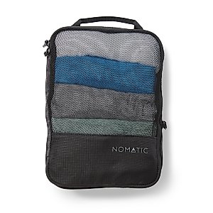 NOMATIC Packing Cubes - Light Packing Cubes for Travel - Black Travel Bag Organizers - Medium V2