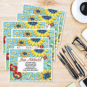 Colorful Images New Horizons Personalized New Address Postcards, Set of 24 Moving Announcements, 5-¼ x 4 inches