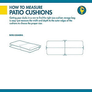 Duck Covers Essential Water-Resistant 47 Inch Rectangular Coffee Table Cover, Outdoor Table Cover