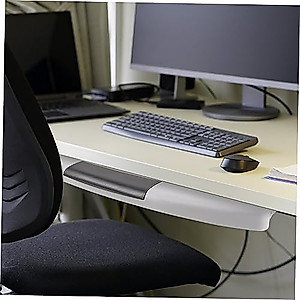 DOITOOL 1 Set Desk Tray Plastic Trays Office Desk Accessories Keyboard Tray Drawer Keyboard Slide Out Tray Keyboard Stand Keyboard Shelf Under Desk Sliding Bracket Computer Desk abs