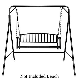 Outvita Metal Swing Stand, 550lbs Heavy Duty Steel A-Frame Stand Powder Coated Finish for Kids, Adults Outdoor Backyard Patio Porch