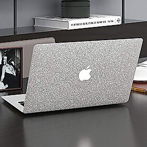 Livelynine 15.8x394 Silver Glitter Wallpaper Peel and Stick Decorative Contact Paper for Dresser Counters Tabletop Desk Crafts Walls Self Adhesive Silver Wall Decor Waterproof Glitter Vinyl Wrap