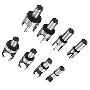 8Pcs Wood Plug Cutter Metric Carbon Steel Straight and Taper Claw Drill Bit Set Woodworking Hole Saw Cutting 6MM 10MM 13MM 16MM