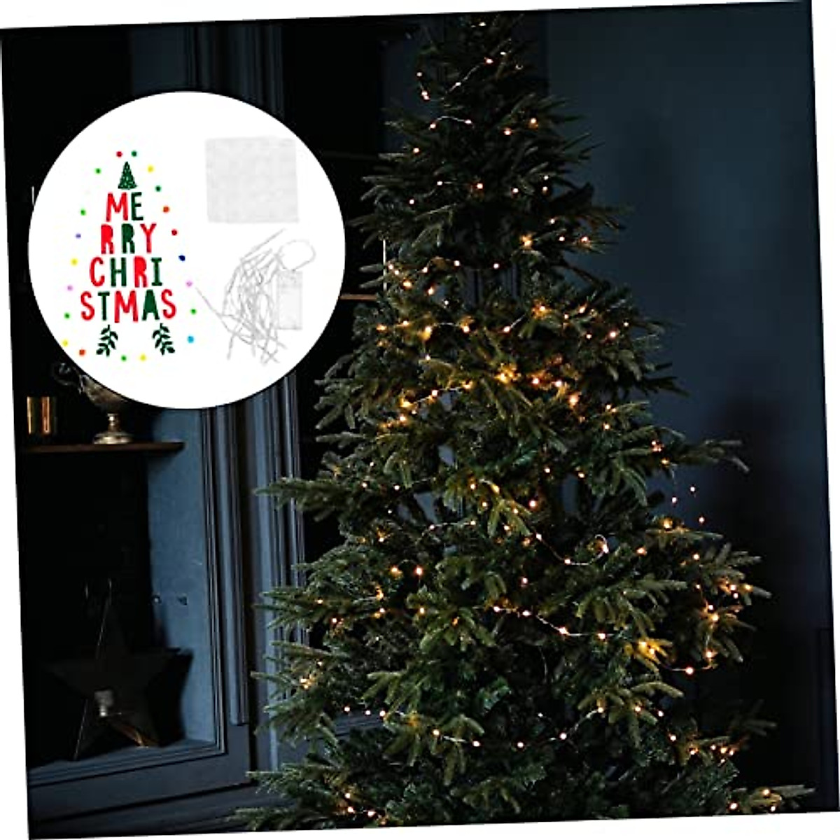 1 Set Christmas Tree with Lights Christmas Decorations LED Decor Christmas Tree Light Christmas Fairy Light Wall Felt Christmas Tree Christmas Wall Decor Xmas Ornament LED