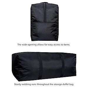 DoYiKe Extra Large Storage Duffle Bag with Zippers and Handles, Heavy Duty Big Foldable Duffle Bag for Travel-42x23x13.5Inch