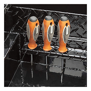 UWS TBS-63-SL-BLK Black Single Lid Slim Line Aluminum Toolbox with Beveled Insulated Lid
