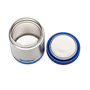 Yumbox Zuppa 14 oz Triple Insulated Stainless Steel Food Jar, Leakproof kids thermos Food Jar, Removable Utensil Band and spoon, Easy Grip, Stays Hot 6 Hours or Cold for 12 Hours, (Neptune Blue)