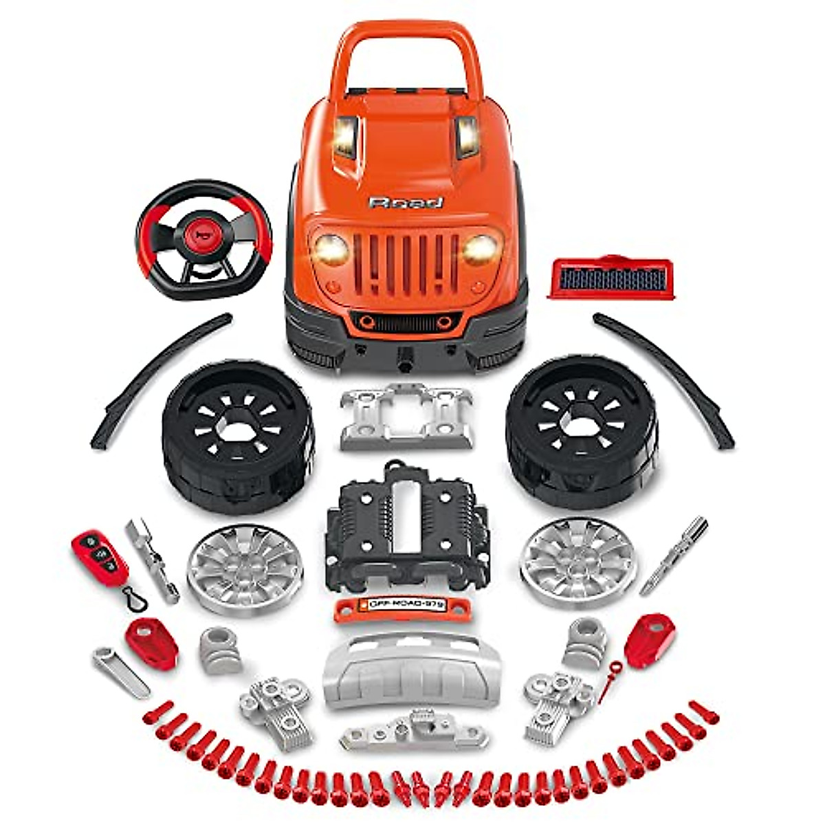 The Bubble Factory ATV Car Mechanic Engine Workshop Remote Control Car with Lights and Realistic Sound Effects - 3 Years+