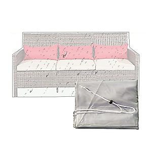 BPILOT Patio Furniture Set Covers, Heavy Duty PVC Tear-Resistant Frosted Tarpaulin, Rain/Snow/UV Protection Cover for Outdoor Table and Chair, Sofa, Loveseat,Customizable (Color : Clear, Size : 70x