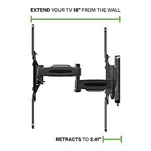 Made for Amazon Universal Full-Motion TV Wall Mount for 50-82" TVs and Compatible with Amazon Fire TVs