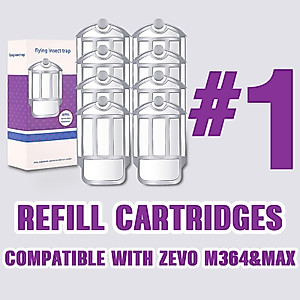 BRLR 8 Pack Refill Cartridge Kit Replacement, Compatible with ZEVO Plug-in Light M364 and Max (8 Pack)