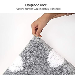 LIVEBOX Polka Dots Area Rugs, 3’x 5’ Kids Play Mat Soft Plush Baby Crawling Mat Non-Slip Throw Carpet for Teen Girl Living Room Bedroom Playroom Nursery Decor Best Shower Gift (Gray)