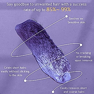 Wax Beads, FEMIROWAX 1lb Hard Wax Beans for Hair Removal Sensitive Skin with Lavender Formula Waxing Beads for Full Body Brazilian Bikini Face Eyebrow at Home Wax Refill for Women Men