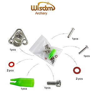 Wisdom Bowfishing Head Carbon/Glass-Fiber Arrow Shafts 2 Mechanical Barbs 2.5" Holding Area Archery Broadhead Fits 5/16" Fiberglass Arrow Shaft 3/6 PK (6pcs per Pack)