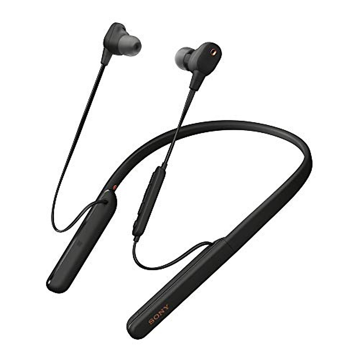 Sony WI-1000XM2/B Wireless Noise Cancelling in-Ear Headphones (Black) EX Series Earbud Headset with Mic (Black) Bundle (2 Items)