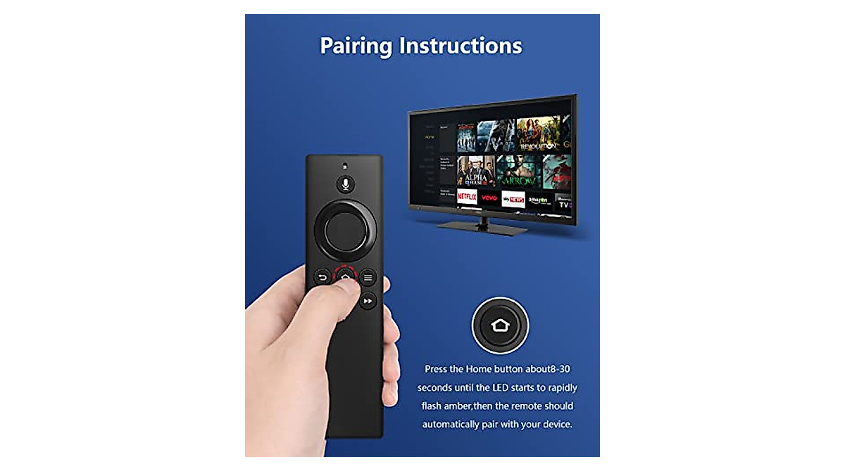 Wireless Voice Remote for Amazon Fire TV - 2nd Gen & More