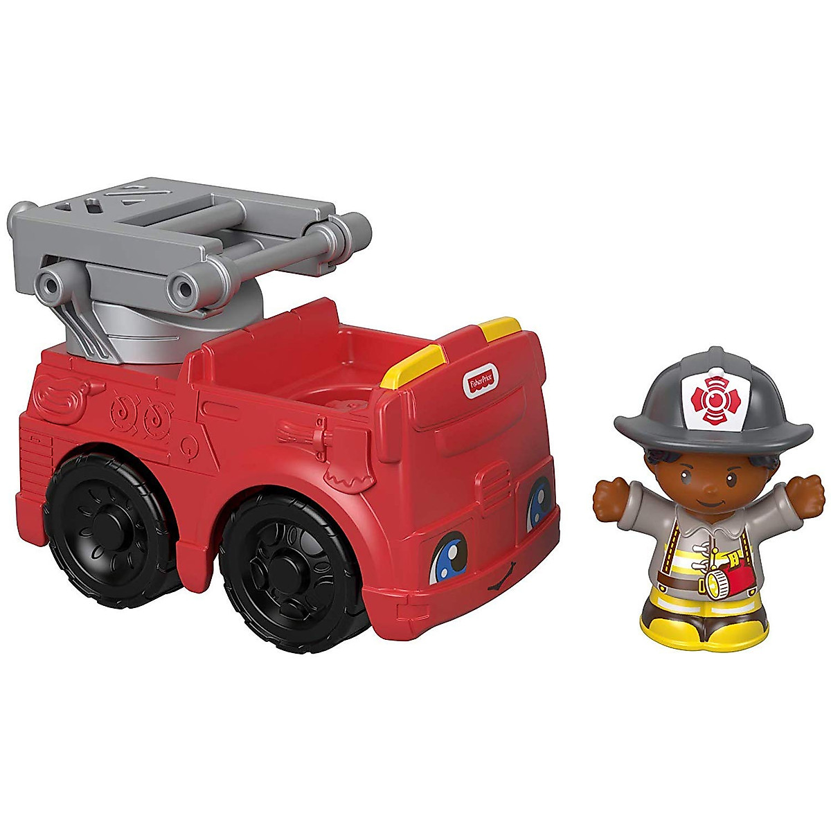 Fisher-Price Little People Rescue Fire Truck and Helpful Harvester Tractor Bundle