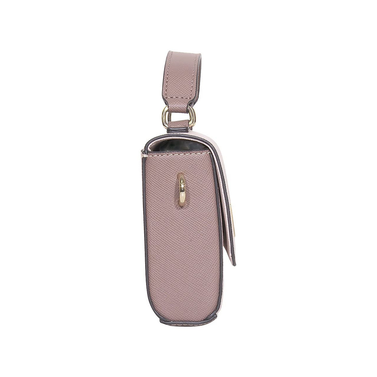 GUESS Ynes Mini Top Handle Flap, Mauve Multi