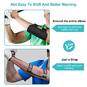 Golf Swing Training Aid Elbow, Golf Swing Trainer, Straight Arm Golf Training Aid with TIK-Tok Sound Notifications, Posture Correction Brace of Golf Swing for Beginners Training