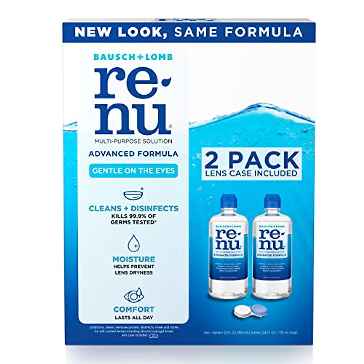Contact Lens Solution by Renu, Advanced Formula, 12 Fl Oz (Pack of 2)