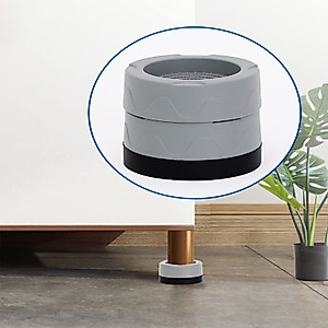 4er Set MöBelfuss, Sofabeine Runde Pp Kunststoff, Runde Stuhl, Sofa FüßE, FüR Bett Stuhl Couch Sofa Tisch, Schrankfuß, ErhöHen TischhöHe MöBelfüßE, Schwarz (1.37in/3.5cm)