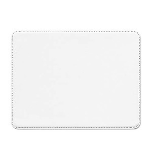 ProElife Mouse Pad Waterproof PU Leather Mousepad Dual-use for Home Office Business, Non-Slip/Noise-Reduction/Elegant Stitched Edge Laptop Computer Mouse Pad 9.8 x 7.5 inch (White)
