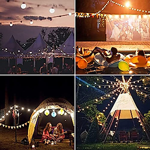 Solar String Lights Outdoor, 60 LED 36ft Crystal Globe Lights With Remote, 8 Modes Waterproof Solar Powered Patio Lights for Weeding, Garden, Lawn, Porch, Yard, Party, Xmas, Home Decor (Warm White)