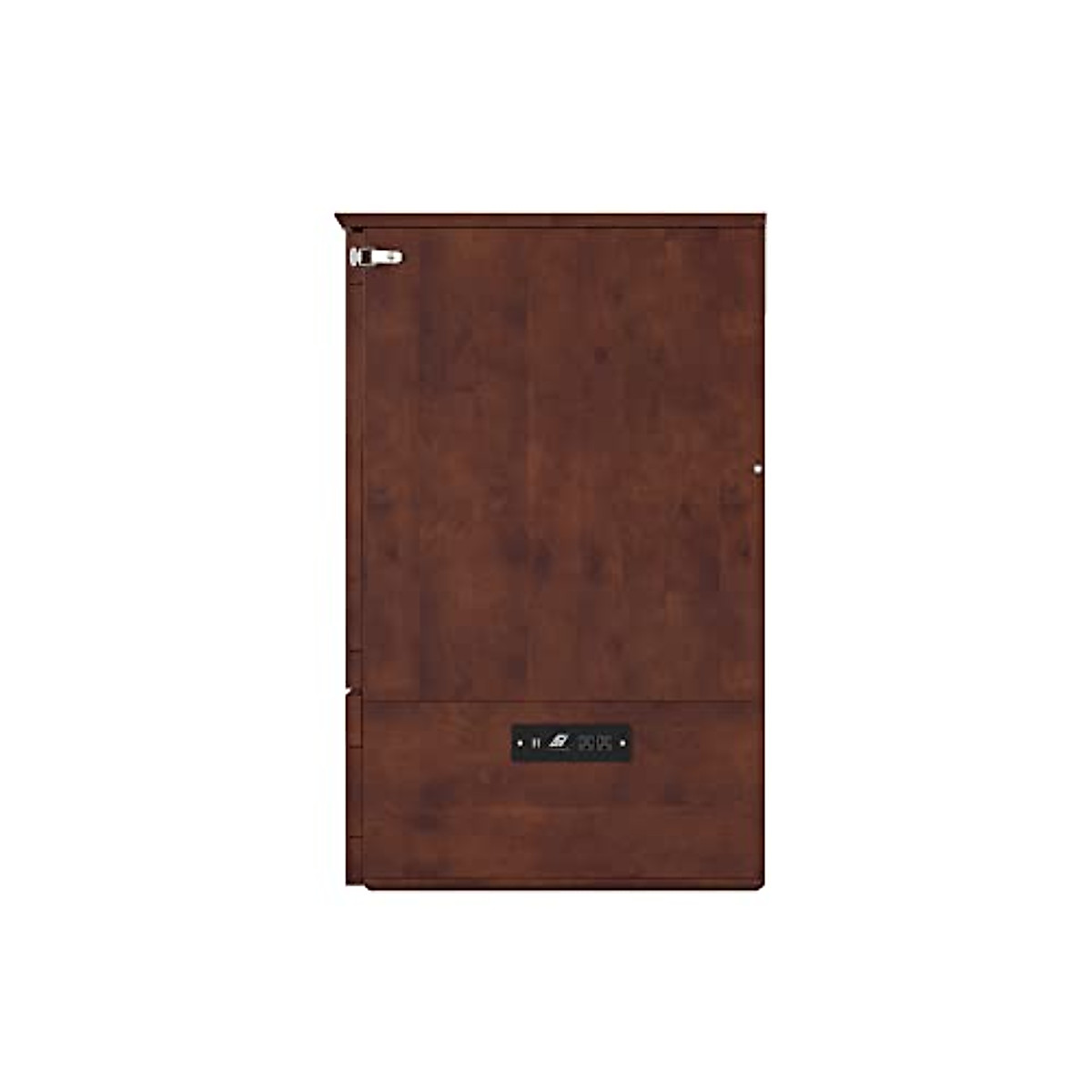 AFI Southampton Full Murphy Bed Chest with Mattress, Storage, and Built-in Charger in Walnut