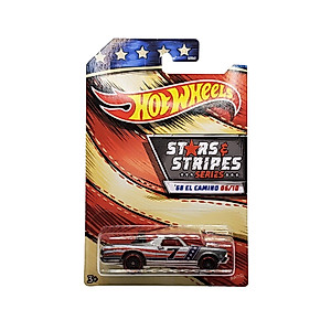 Hot Wheels American Stars and Stripes Bundle of 8 Diecast Vehicles in Red White and Blue