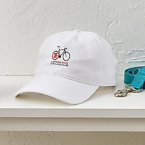 CafePress Lanterne Rouge Cycling Club Cap Unique Adjustable Baseball Hat White