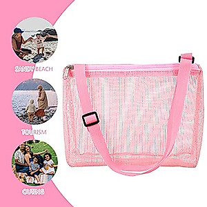 Kisangel Portable Mesh Bag Shower Caddy Practical Toiletry and Bath Organizer Tote