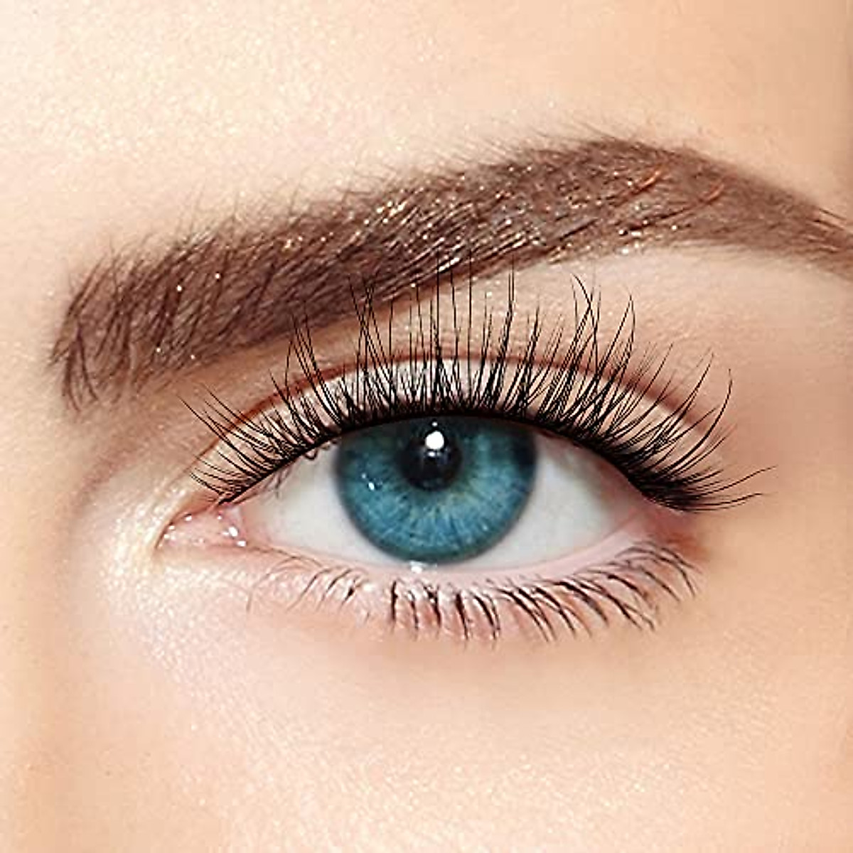 KISS Lash Couture Naked Drama False Eyelashes, Crepe', 10 mm, Cushion Flexi Band, Contact Lens Friendly, Easy to Apply, Reusable Strip Lashes, Includes 1 Pair Fake Eyelashes