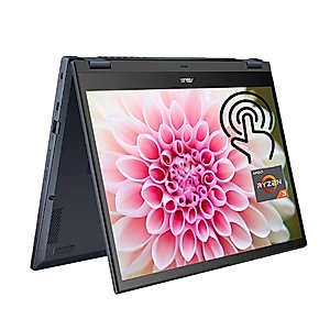 ASUS 2023 Newest Chromebook 2-in-1 Laptop, 14 Inch FHD Touchscreen Display, AMD Ryzen 3 7320C Processor, 8GB LPDDR5 RAM, 512GB SSD, AMD Radeon Graphics, WiFi 6, Bluetooth, HD Webcam, Chrome OS