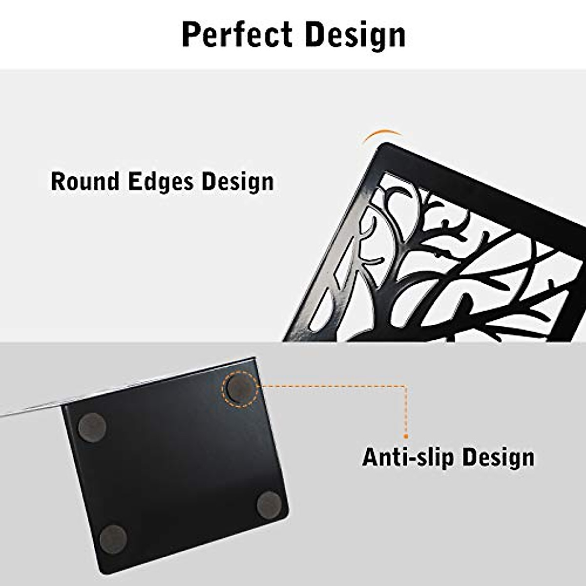 Jekkis Book Ends, Bookends for Shelves, Bookends for Heavy Books, Book Shelf Holder, Decorative Book Ends, Metal Bookends Black 3 Pairs, Non Skid Book Stoppers