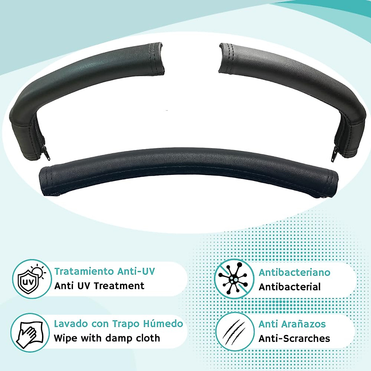 Fake Leather Fitted Cover Pack for Bugaboo Cameleon 3 (Does not Replace The Foam)