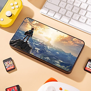 PERFECTSIGHT Switch Game Card Case for Nintendo Switch Lite/ Switch OLED, Cute Kawaii Portable Thin Compact Hard Shell Case, NS Protective Shockproof Holder Storage Box with 24 Cartridge Slots, Zel