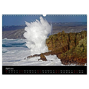 Cornish Surf and Storms (Wall Calendar 2024 DIN A3 Landscape), CALVENDO 12 Month Wall Calendar