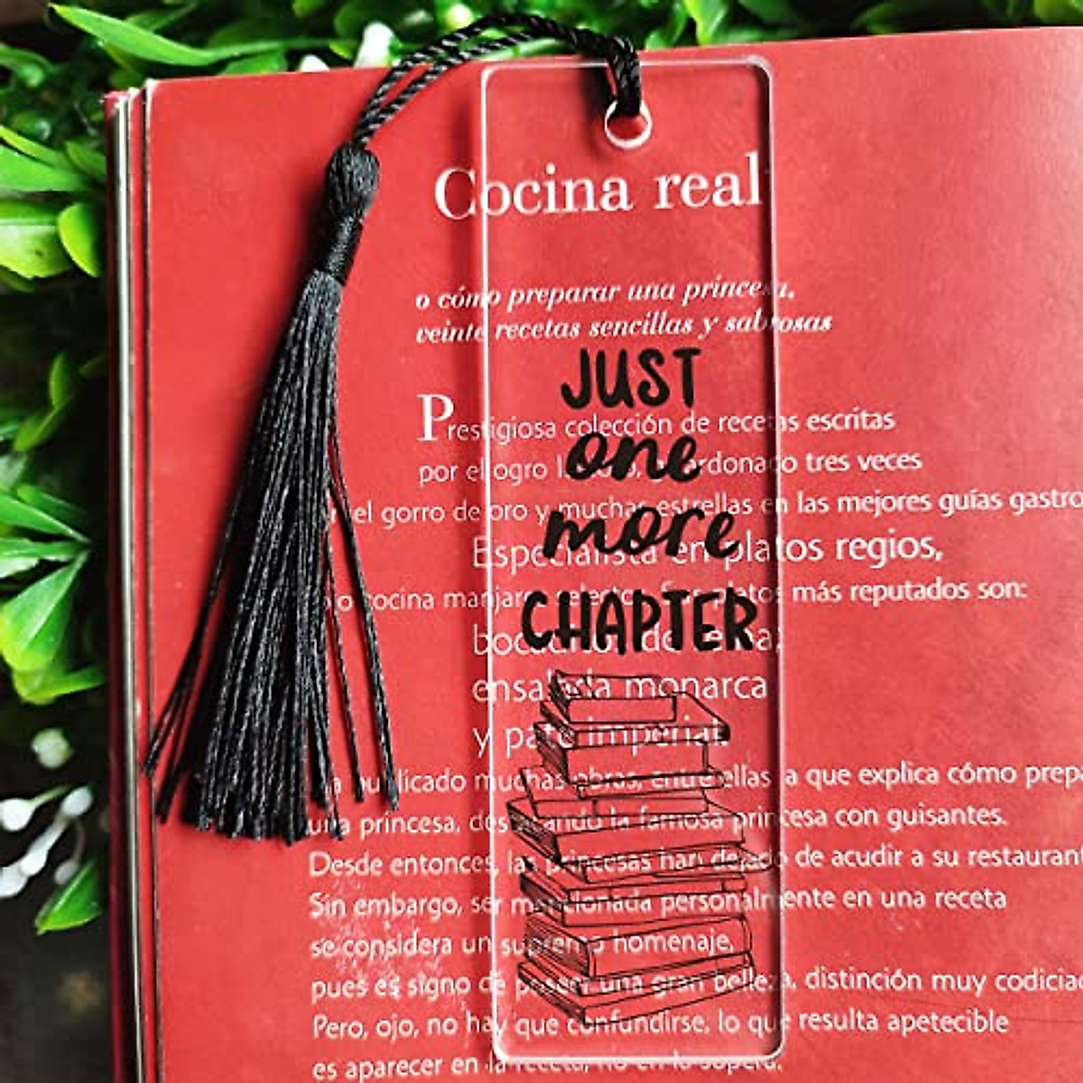 Just One More Chapter Book Markers for Women Inspirational, Inspirational Motivational Bookmarks for Teachers Students School Home Office Supplies, Book Lover Friends Girl Sister Female Gifts