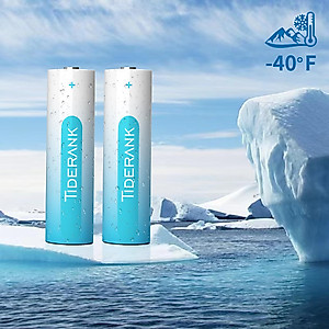 Tiderank AA Lithium Battery 48 Pack, Long Lasting 2900mAh 1.5V AA Battery, No Leaks Guaranteed, Works in Extreme Temperatures(Non Rechargeable)
