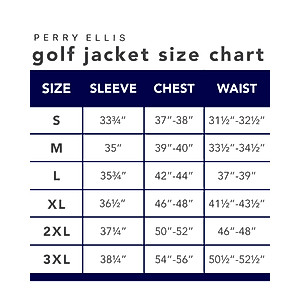 Perry Ellis Men's Golf Jacket - Lightweight Microfiber Water Resistant Windbreaker Jacket for Men with Cinched Waist (S-XL), Size Large, Dark Sapphire